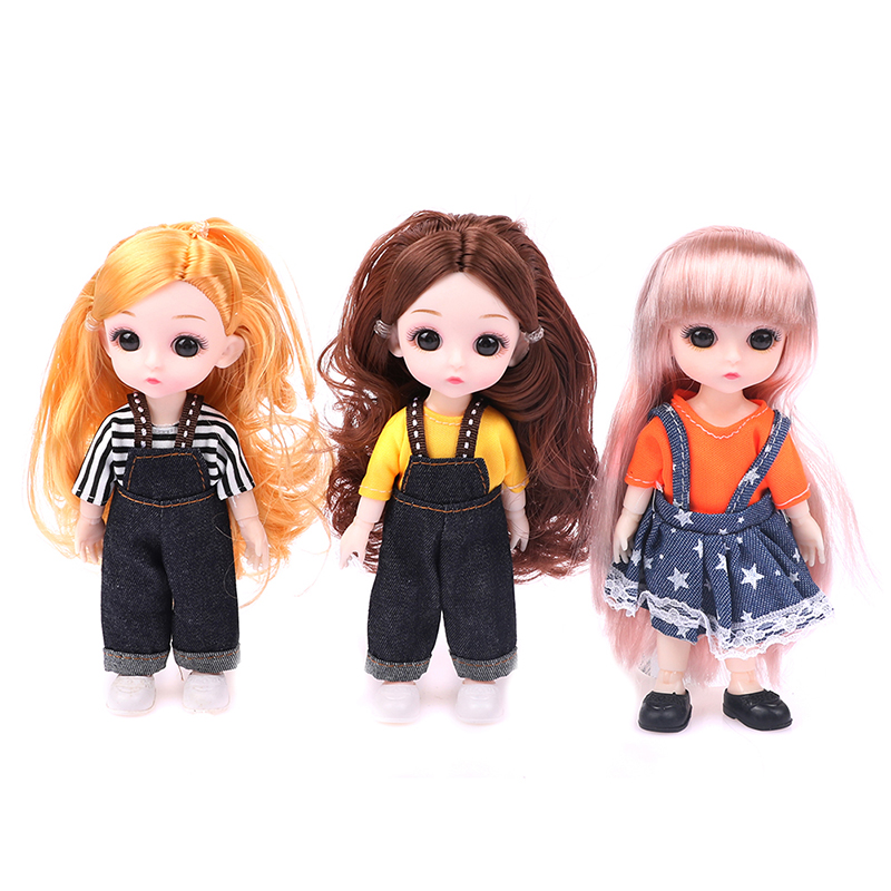Bambola 16-17 cm vestiti principessa abito bambino giocattoli quotidiani bambini