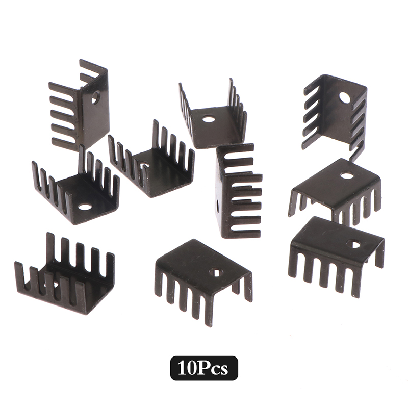 10pcs TO-220 Aluminum Profile 7805 Heatsink 781 Radiator Heat Sink 19* ...