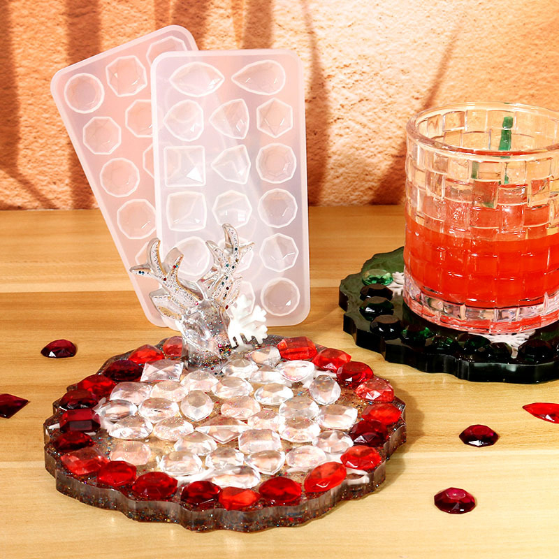 DIY Ring Necklace Nail Art Gem Patch Silicone Mold Epoxy Resin ...