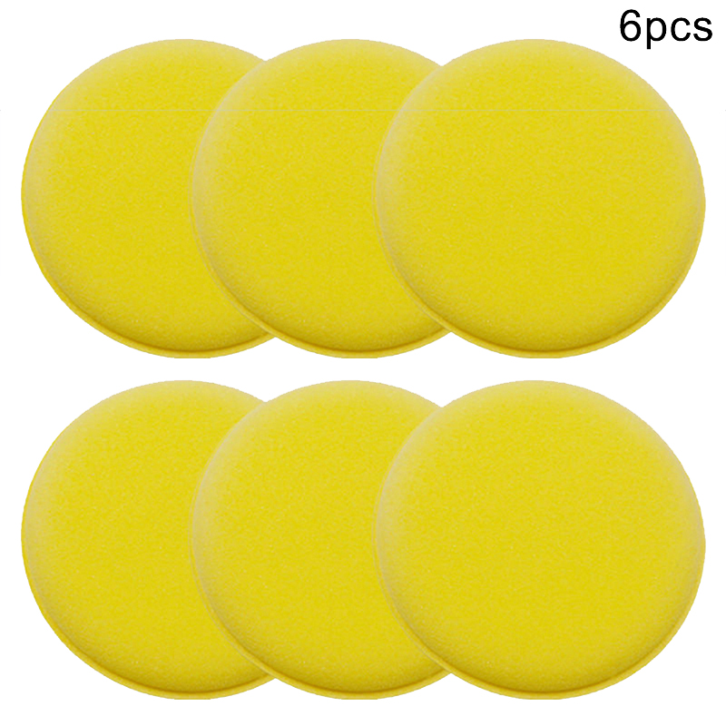 Round High Density Sponges Car Waxing Polish Sponges Foam