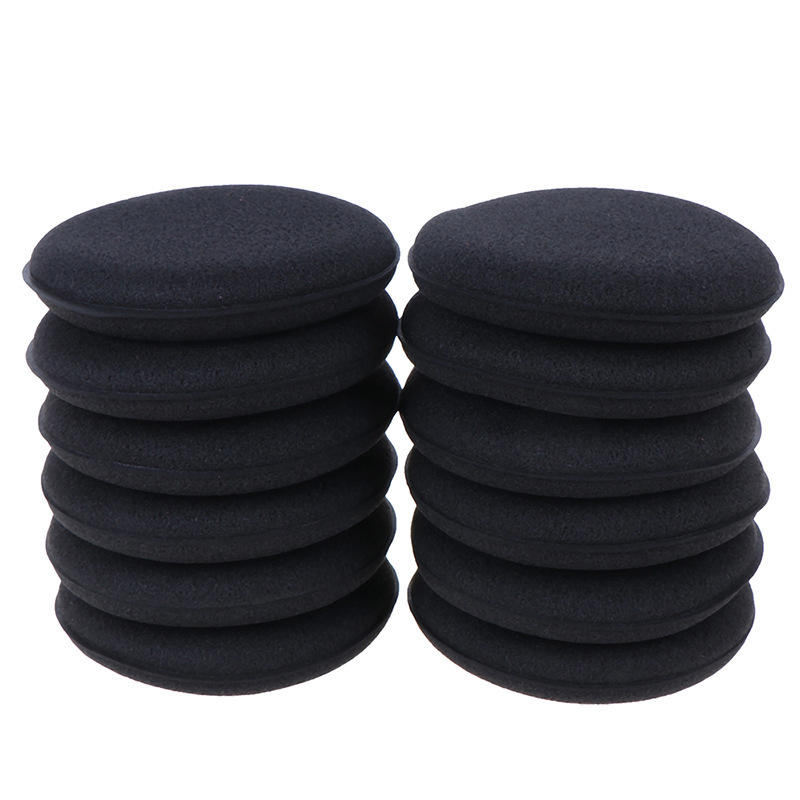 Round High Density Sponges Car Waxing Polish Sponges Foam Applicator Pads Clean