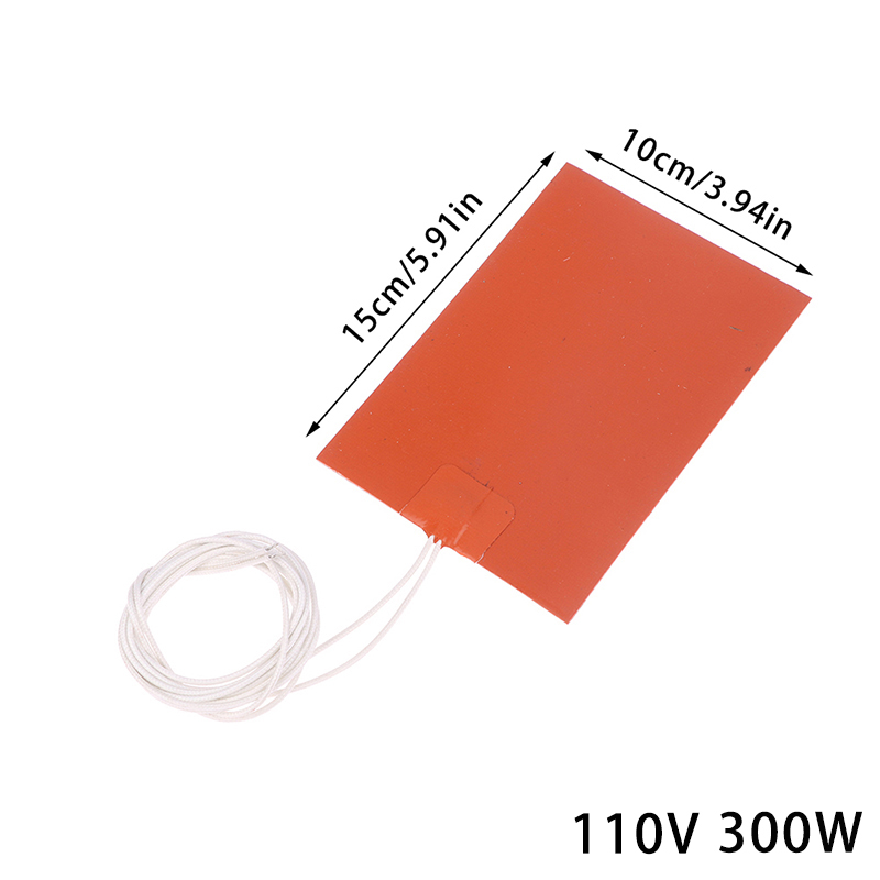 Tappetino riscaldatore in silicone olio motore 300 W 110 V 10x15 cm 10x15 cm tappetino riscaldante in gomma caldo xb