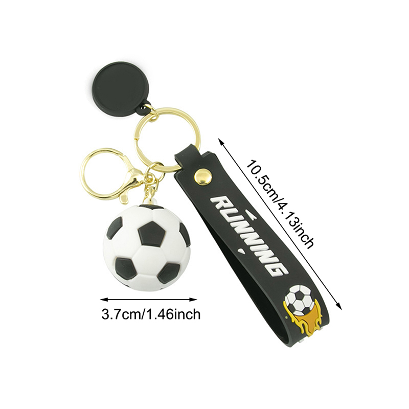 Portachiavi Calcio Per Ventilatore PVC Colla Morbida Calcio Ciondolo Portachiavi Accessori Borsa