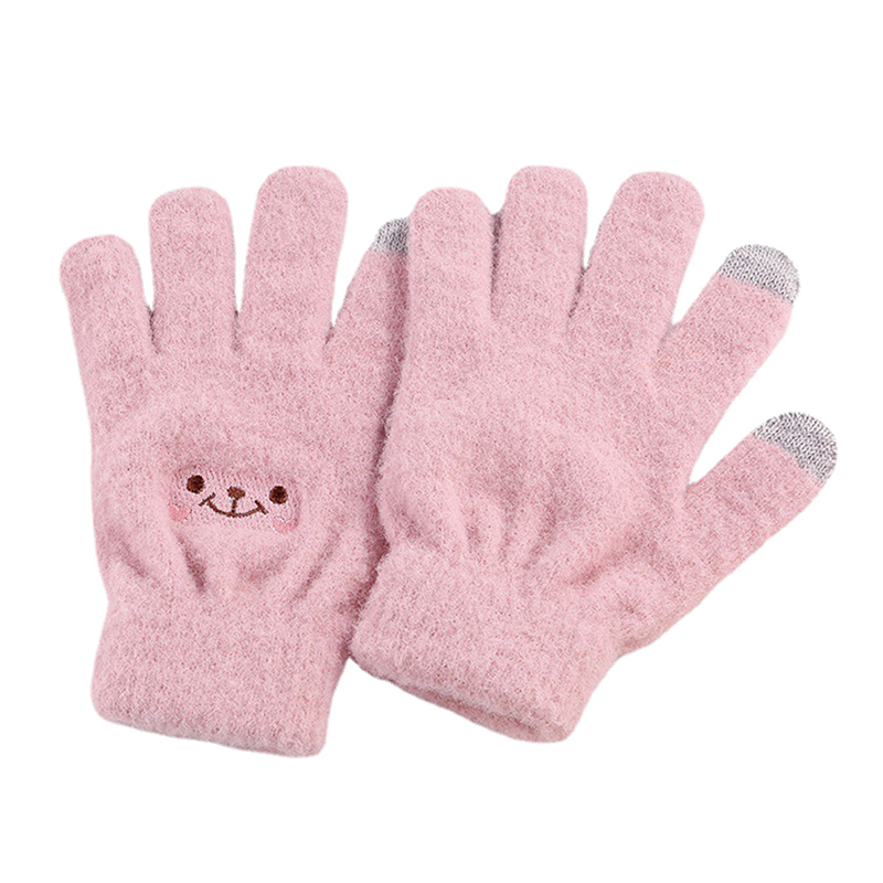 Winter Warm Plush Gloves Cute Student Japanese Girl Knitted Glo*d ...