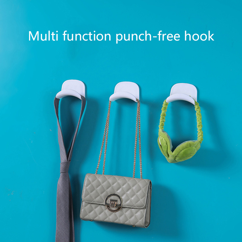 Wall Mount Self Adhesive Durable Bag Rack Holder Home Hat Scarves ...