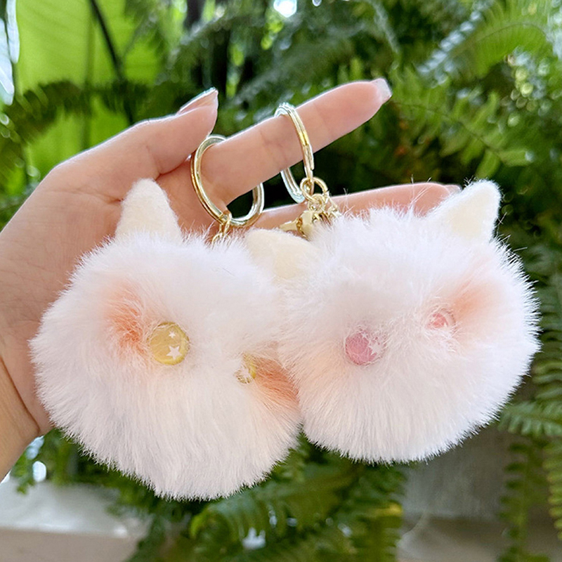 Carino peluche gatto bambola giocattoli borsa ciondolo auto anello chiavi per borsa scuola penna BII