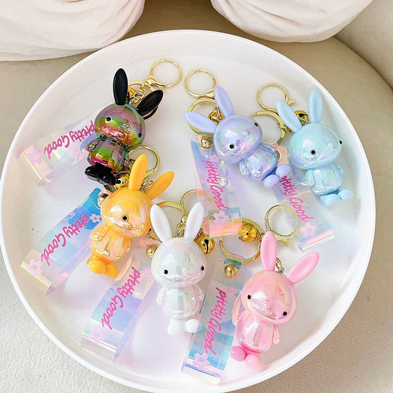Ciondolo Portachiavi Moda Creativo Carino Bambini Regalo Anno del Coniglio wi