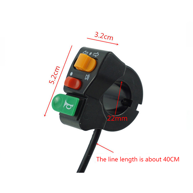 1 Pcs Motorcycle 7/8 Handlebar Horn Turn Signal Head Light Beam Kill ...