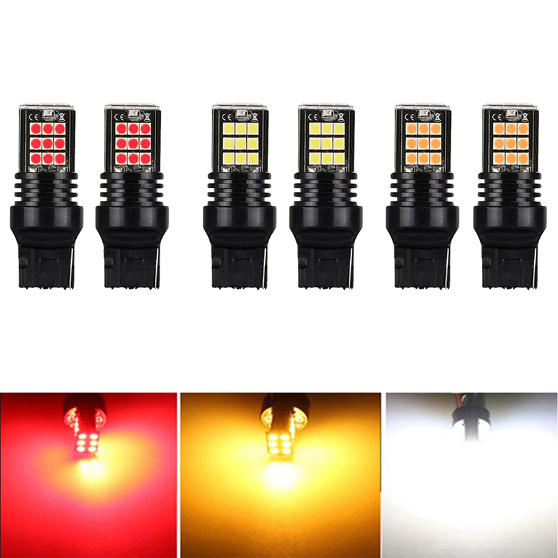 2 pz Lampada Segnaletica 7440 T20 Led Luce Gira Freno Luce Inversa Lampada Auto{