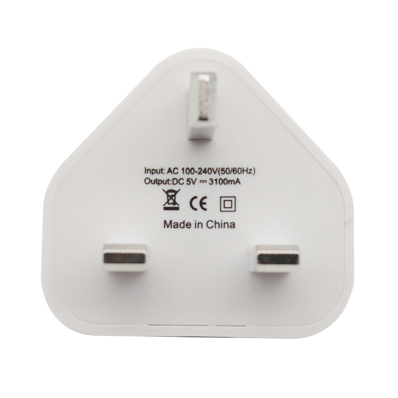 Universal UK Wall Plug Power 3 Pin Adapter Charger With 1/2/3 USB Ports ...