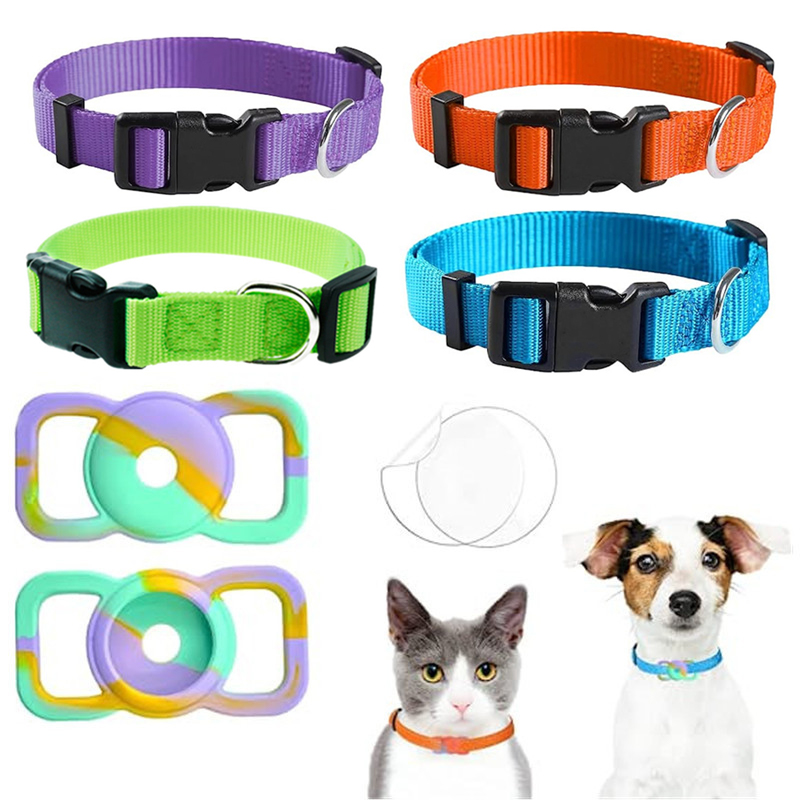 Fibbia di sicurezza regolabile cintura airtag collare cane da compagnia collare antiperdita Z4