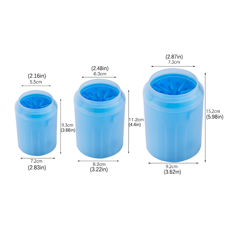 Tazza pulitore zampe cane animale domestico portatile gatto zampa sporca tazze per pulizia strumenti di lavaggio piedi wi