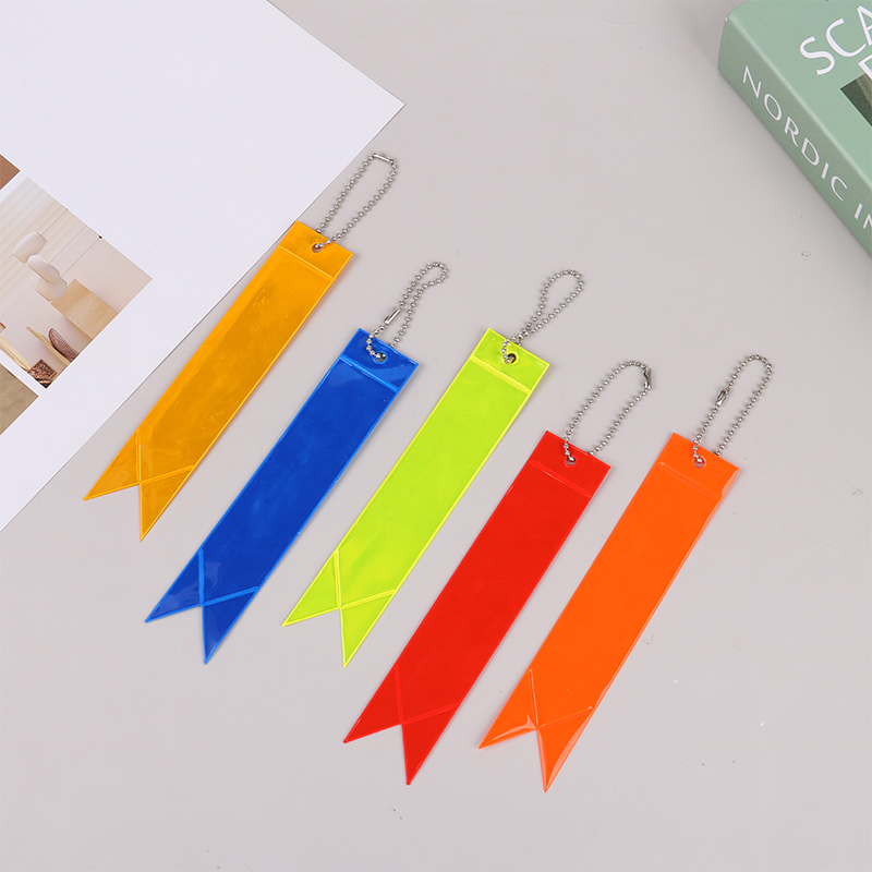 Ciondolo Nastro Streamer Riflettente Regalo Impermeabile Avvertenza Portachiavi BII