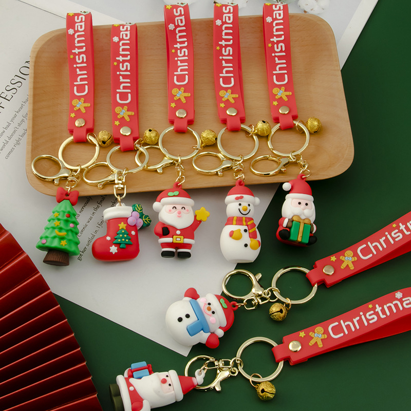 Portachiavi Natale Serie Babbo Natale Portachiavi Albero di Natale Alce