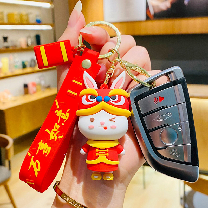 Ciondolo Portachiavi Creative Country Tide Tang Coniglio Anno 2023 Capodanno Carino