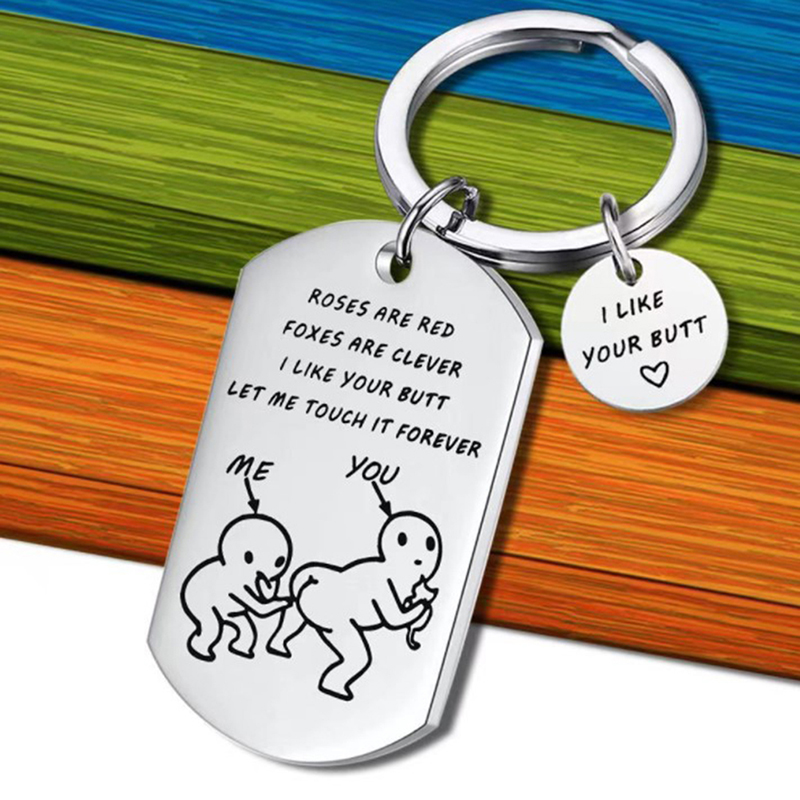 Regali divertenti giocattoli scherzo portachiavi San Valentino per fidanzata/fidanzato regali wi