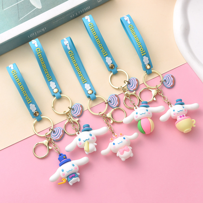 Cartoni animati bambola animale portachiavi ciondolo per donna borsa decorazione auto portachiavi G wi