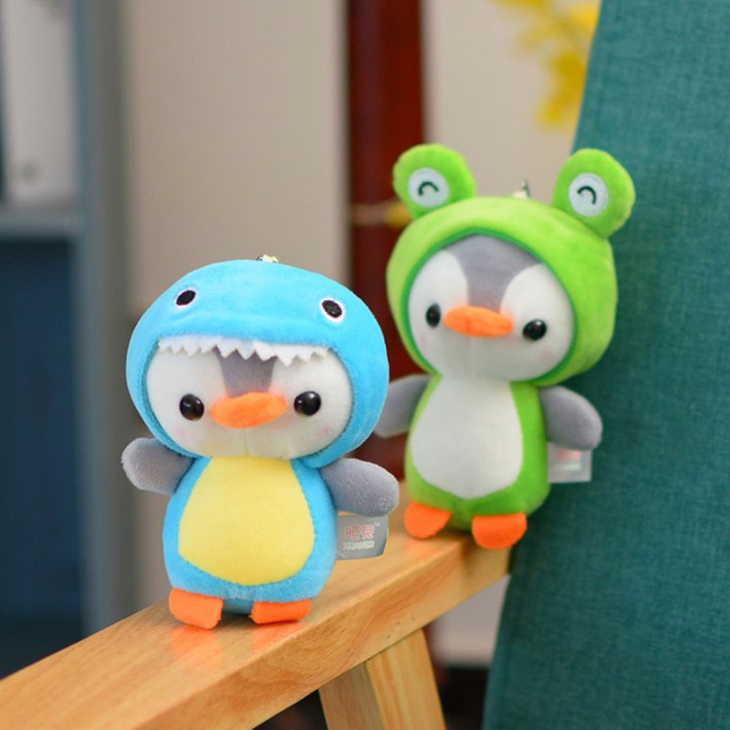 Ciondolo Animale Imbottito Pinguino 12 cm Portachiavi Bambola Passeggino Giocattoli Per Gif St