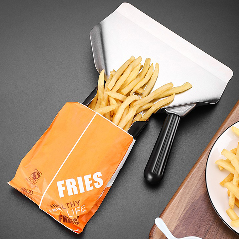 Stainless Steel Single/Double Handle Food Shovel Chip Scoop French ...
