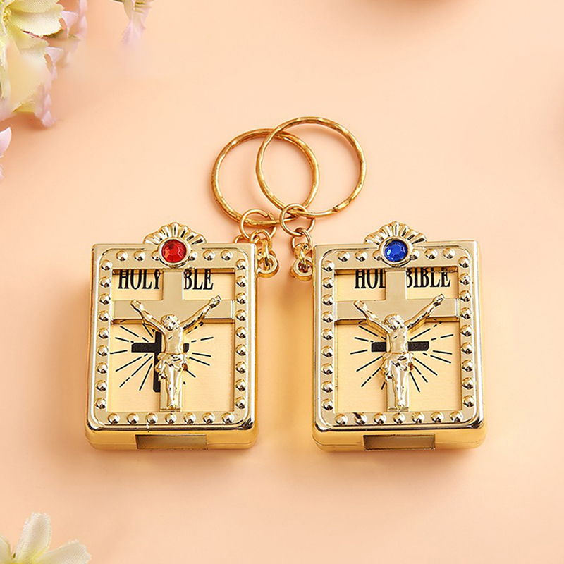 Mini Dios Habla Hoy Bibbia Portachiavi Religioso Cristiano Copertina Gesù Portachiavi Gi Th
