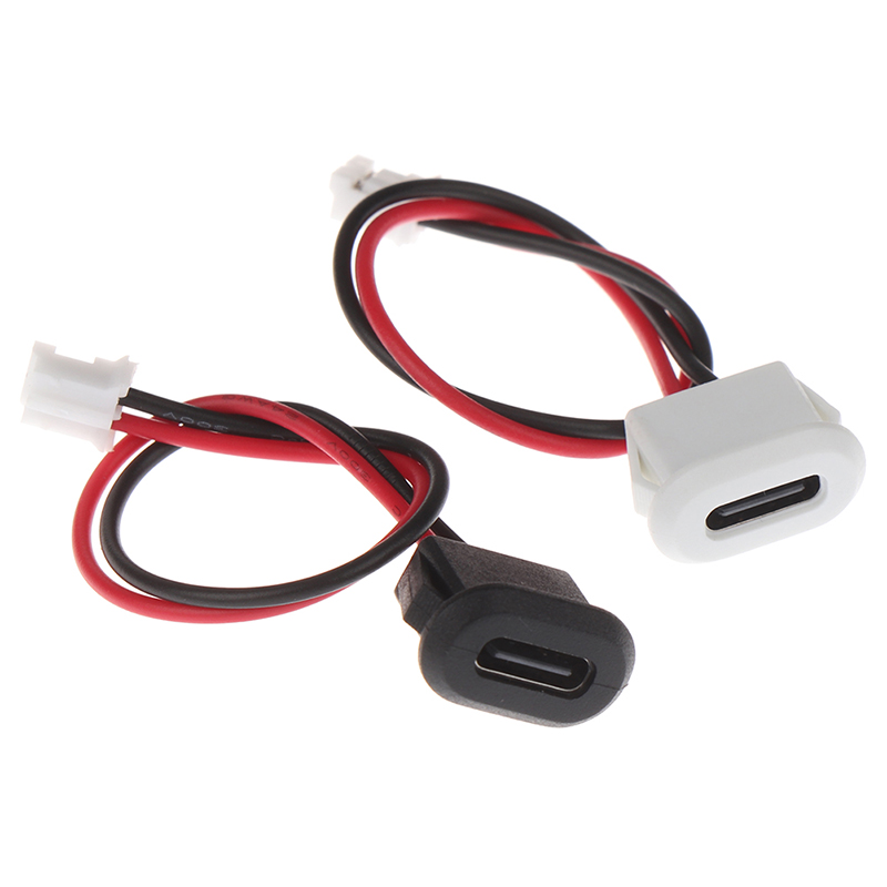 2Pin USB-C Type Waterproof USB Connector Direct Compression Female Base ...