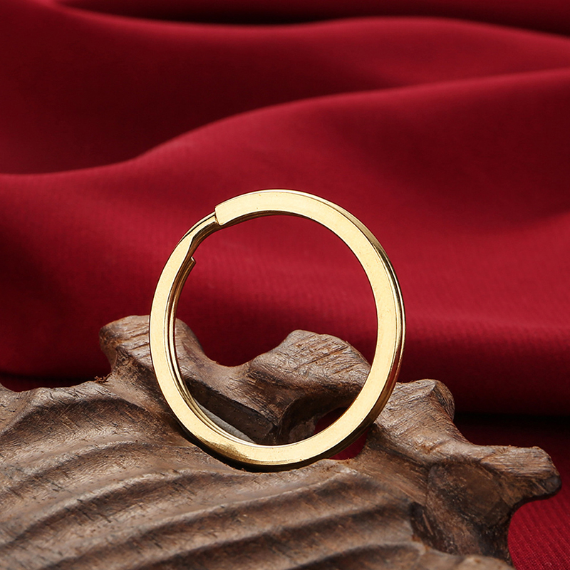 10 pz portachiavi portachiavi in metallo per fare gioielli fai da te portachiavi rotondo diviso Ri-yu