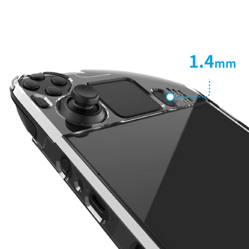 Transparent PC Hard Case For Steam-Deck Game Console Shell For Steamdeck