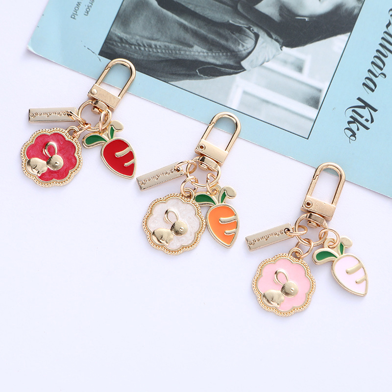 Portachiavi Creative Coniglio Per Donna Carino Animale Portachiavi Borsa Ciondolo Gioielli