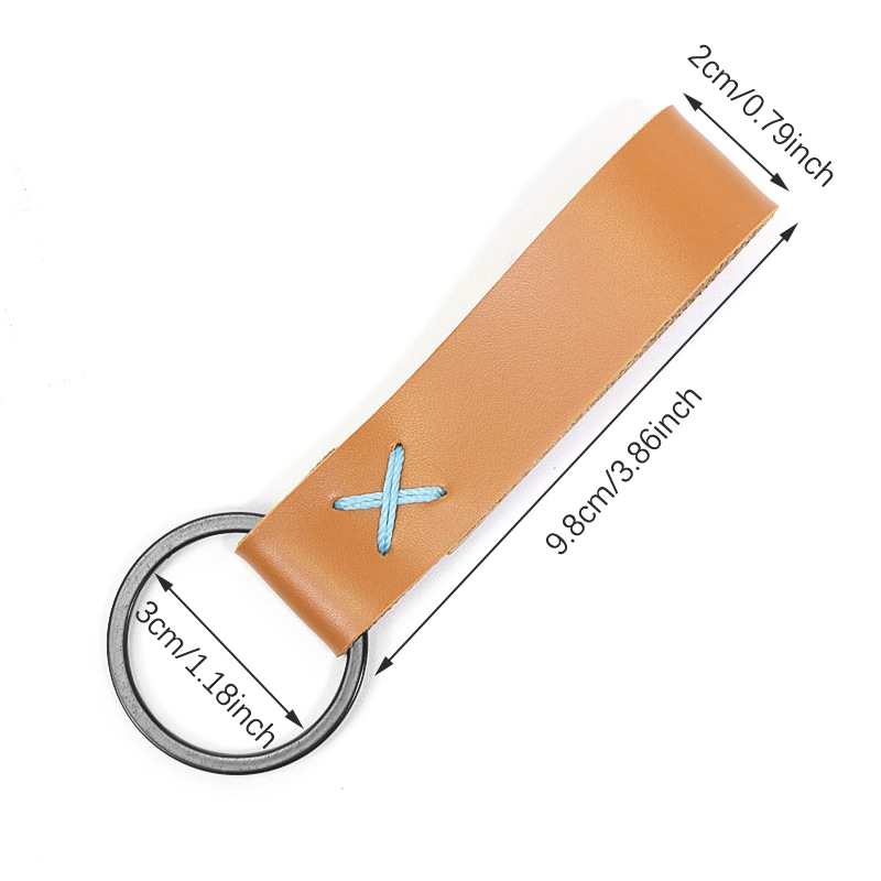 Portachiavi in pelle poliuretano largo di alta qualità per donna moda nero portachiavi da appendere