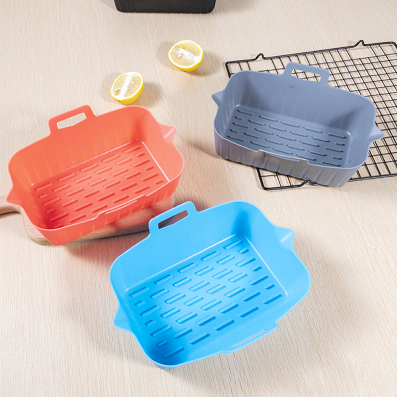 Air Fryers Oven Baking Tray Roast Chicken Basket Mat Foldable AirFryer Silicone