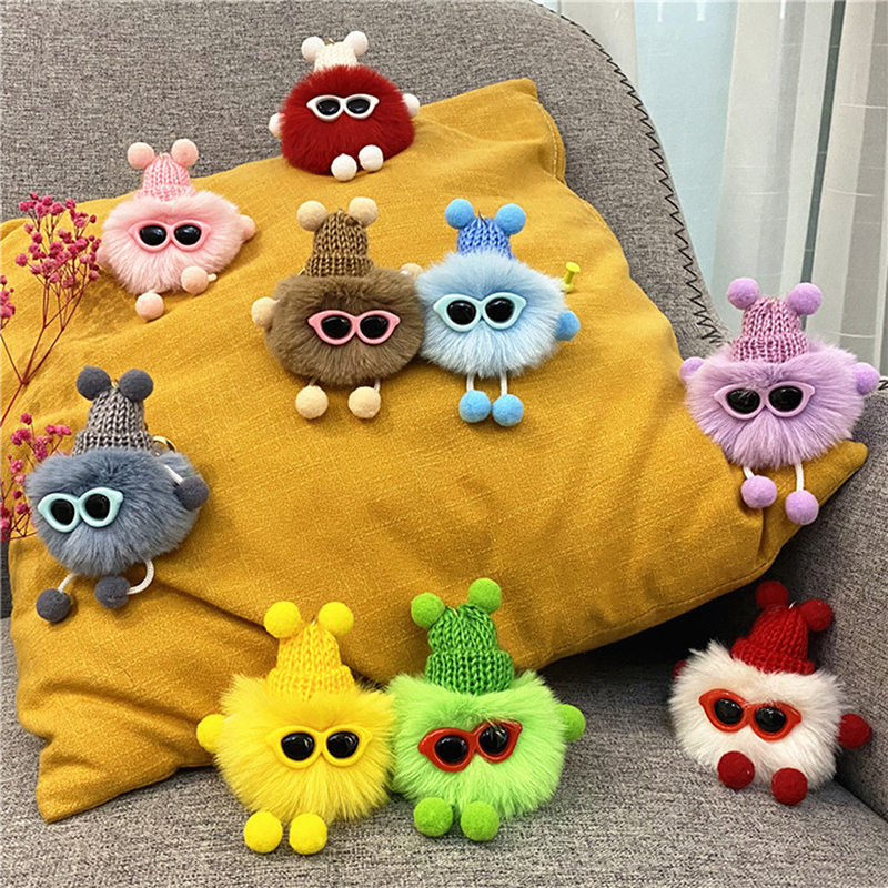 Cartoni animati Peluche Piccole Bricchette Portachiavi Donna Zaino Accessori Portachiavi Gi-yu