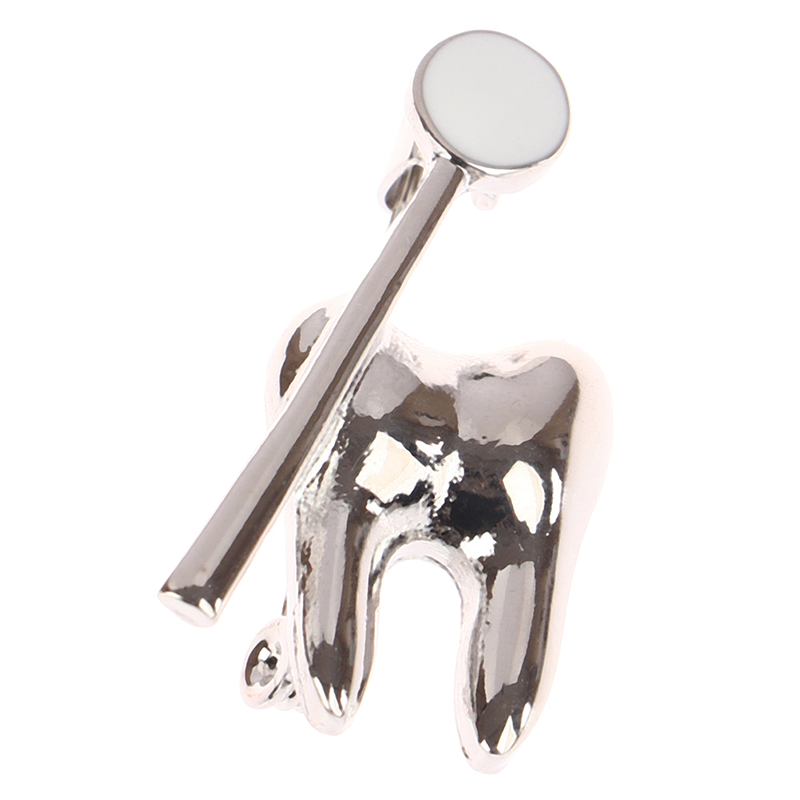 Tooth Shape Medical Brooch Pin Nurse Lapel Classic Badge Pins Jewelry ...