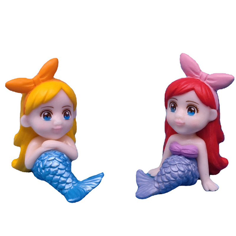 Ornement d'ornement d'aquarium sirène flottante en résine de résine