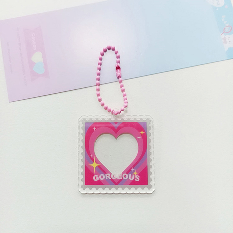 Portacarte fotografiche acriliche trasparenti cornice portachiavi idolo custodie fotografiche ZK