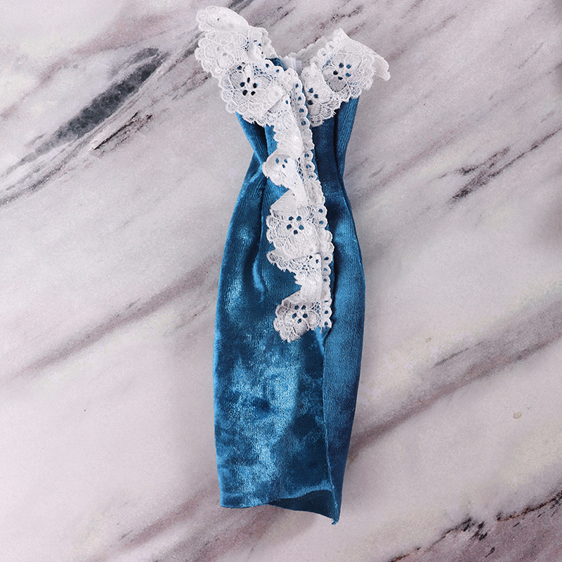 1PC 30cm Doll Dress Exquisite Dress Velvet Dress Doll Dressing Doll Gift ba