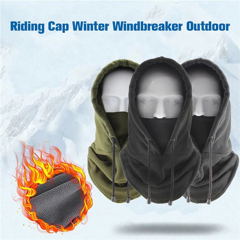 Cappello da equitazione inverno sciarpa esterna addensata a freddo copricapo maschera militare caldo Ha St