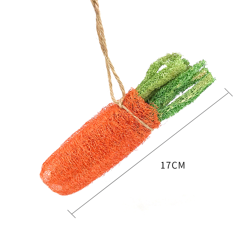 7 pz criceto coniglio giocattolo da masticare morso denti digrignare giocattoli mais carota bastone tessuto BII