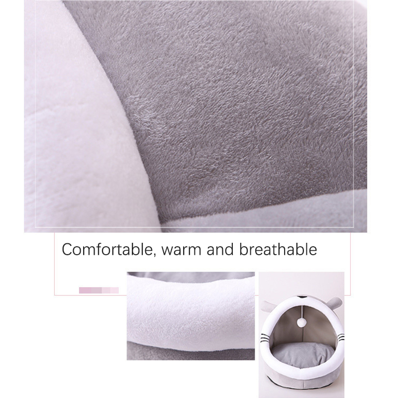 Sweet Cat Bed Warm Pet Basket Cozy Kitten Lounger Cushion Cat House Tent ba