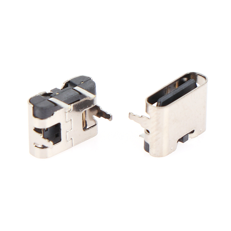 10Pcs Type-C Female Seat 2 Pin Plug Micro Connector Socket USB Power ...