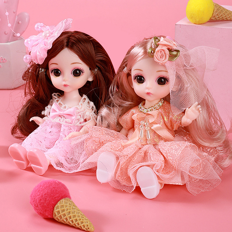 17cm Simulation Doll Princess Clothes Suit Accessories DIY Toys for children EI