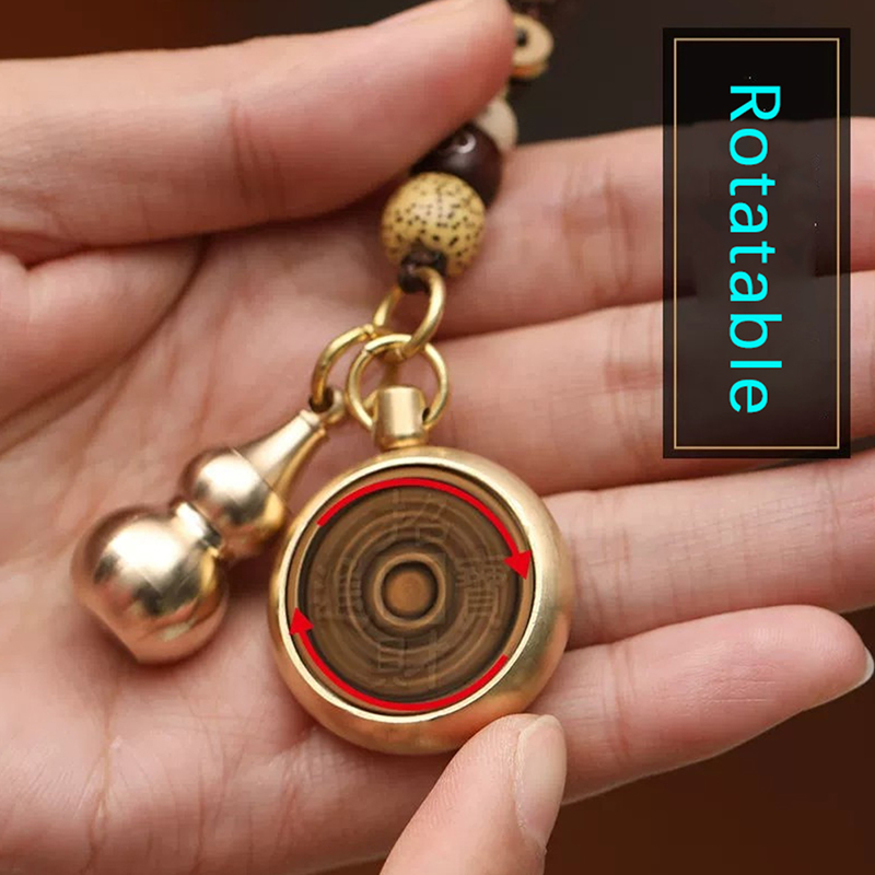 Portachiavi vintage Ottone Zodiaco Animale Cordino Portachiavi Zucca Fortunata Portachiavi Auto