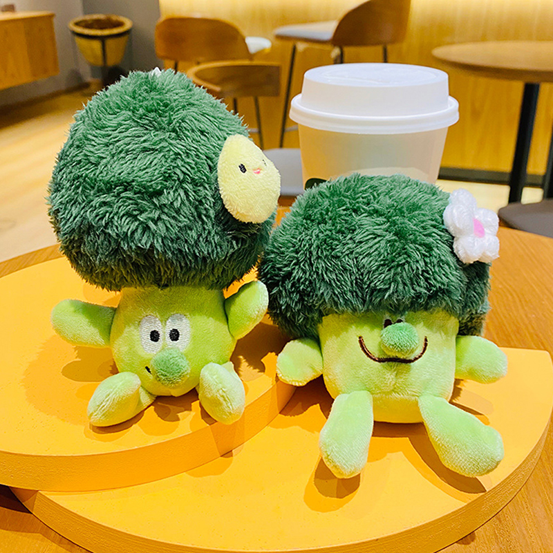 Carino Ciondolo Verdura Simulazione Mini Broccoli Peluche Bambole Giocattolo Imbottito Morbido BII