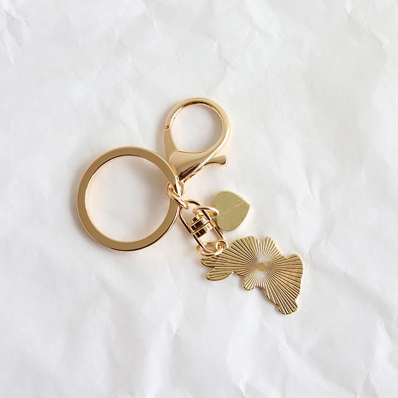 Keychain Keychain Peach Heart Car Keychain Red Bow Love Heart Bunny Sac Sac