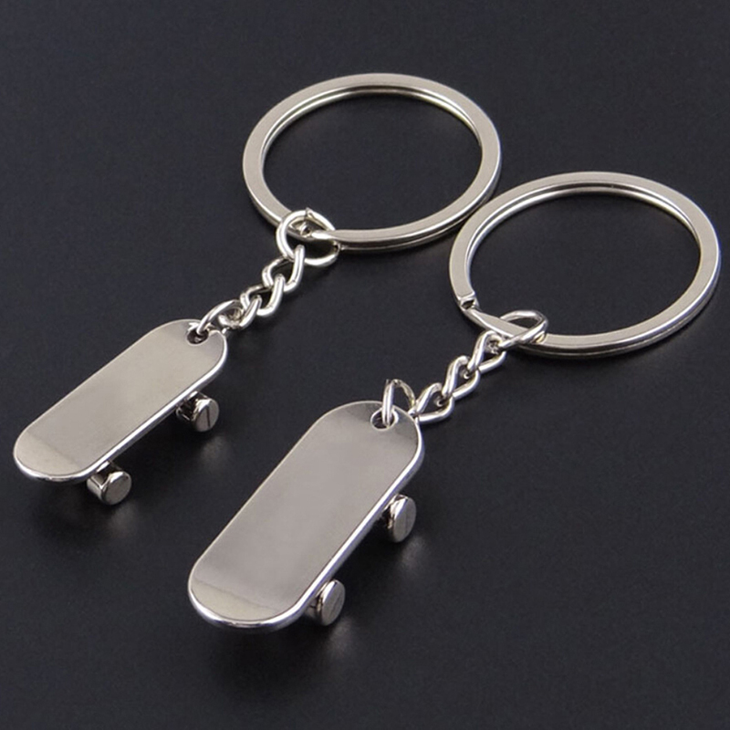 1Pair Lovers Scooter Metal Keychain Men Car Key Ring Link Women Bag Pendant