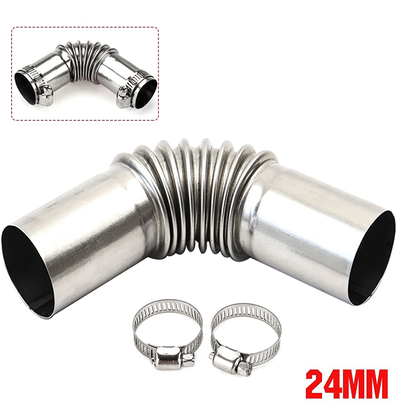 24mm Exhaust Pipe Tube Elbow Connector For Car Heating Parts 13cm Length