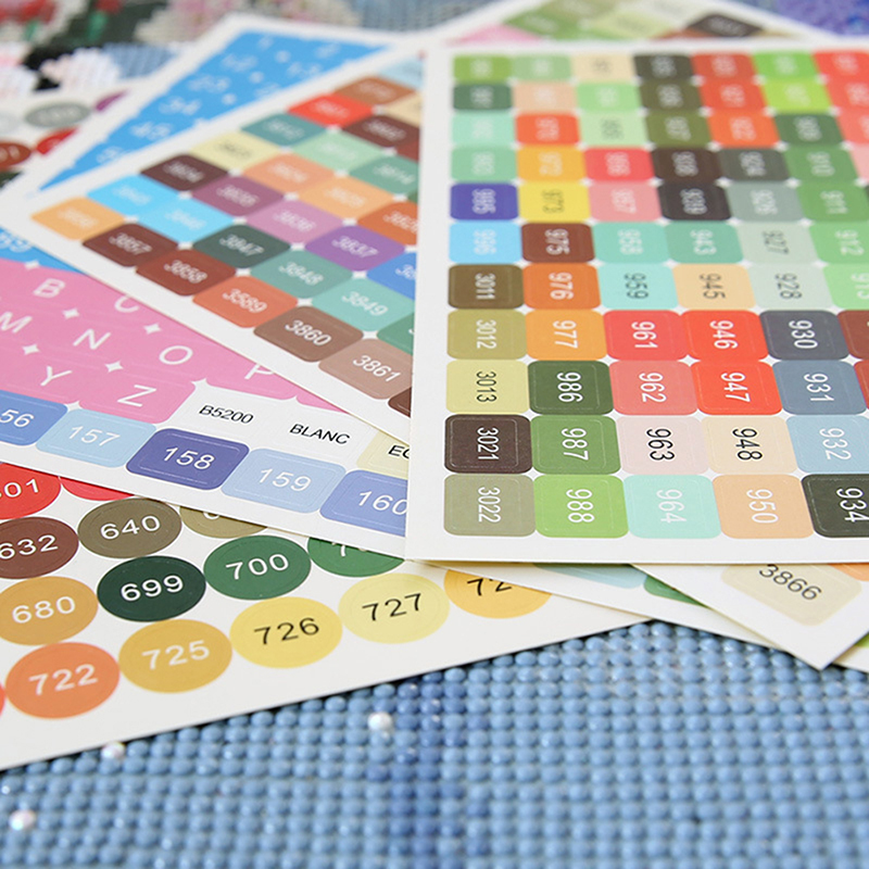 Diamond Painting Color Number Sticker 447 DMC Labels Sticker Storage ...