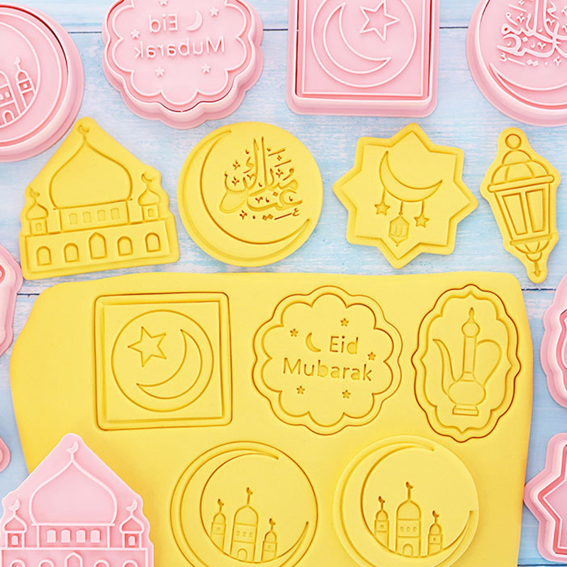 Eid Mubarak Biscuit Mold Ramadan Kareem Decoration Cookie Cutter Islamic Muslim