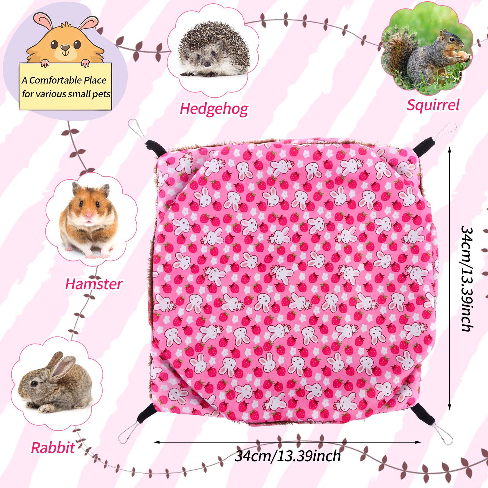 4 pcs cage animal hamac petit animal suspendu hamac hamac en furet