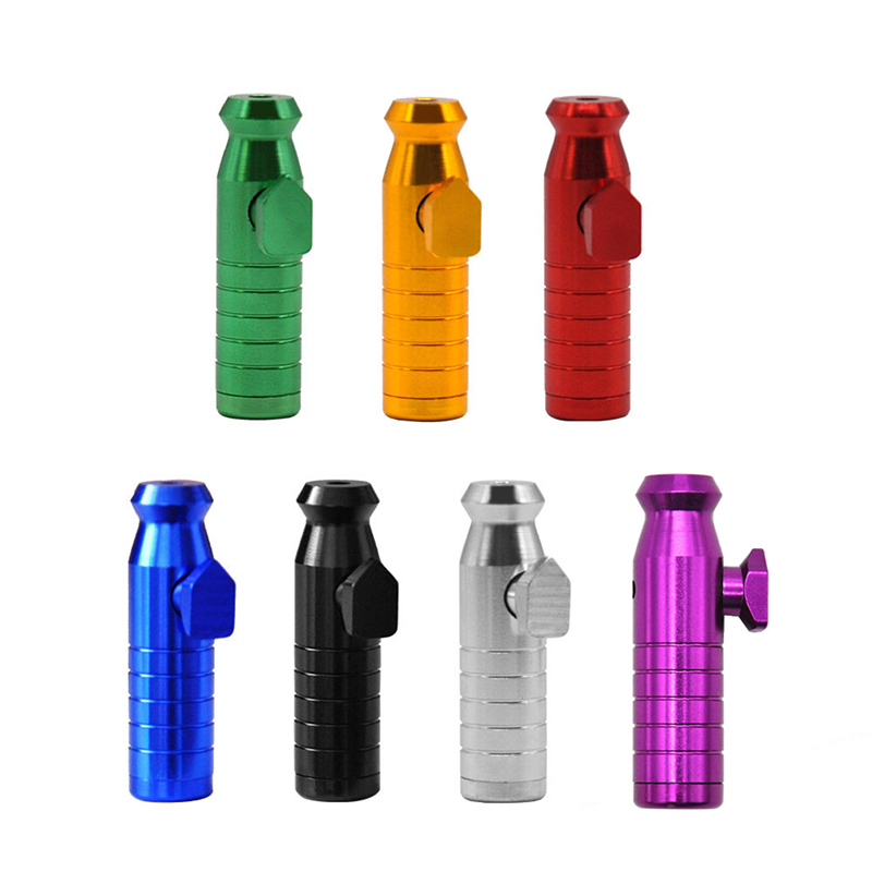 Colorful Metal Sniffer Threadflat head Straight Type Sniffer Snorter ...