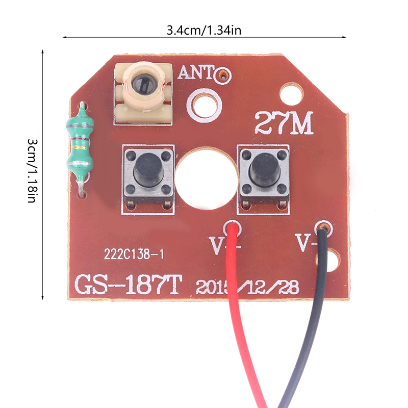 2CH RC REMOTE Control 27/40MHz Circuit PCB Transmitter & Receiver Board ...